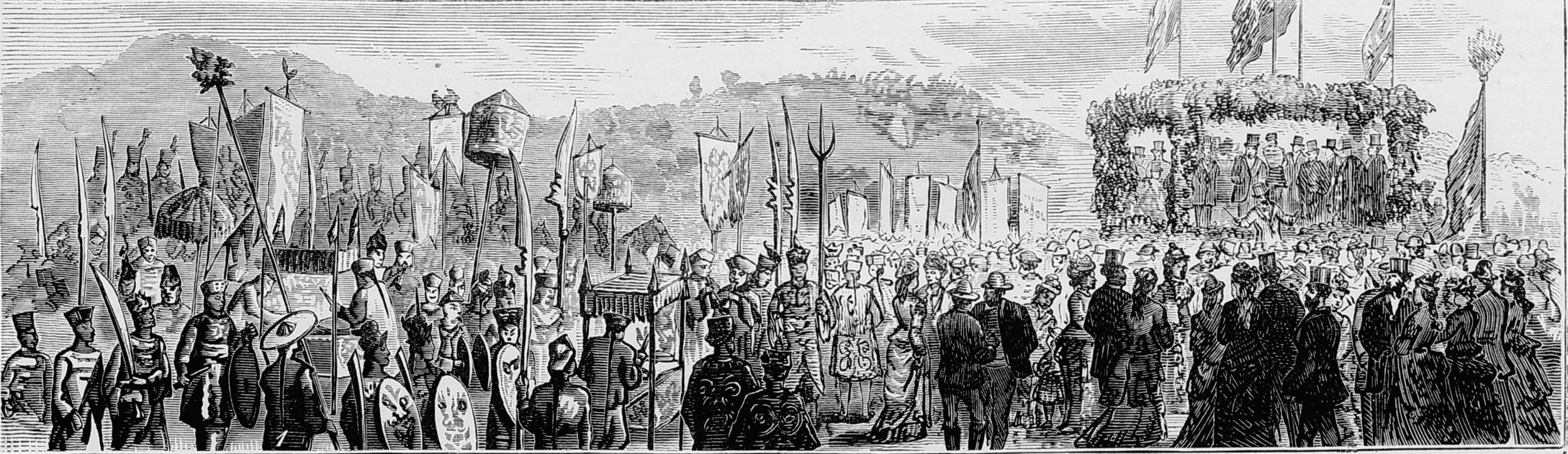Chinese pageant and speech at the opening of the Maryborough and Avoca ...